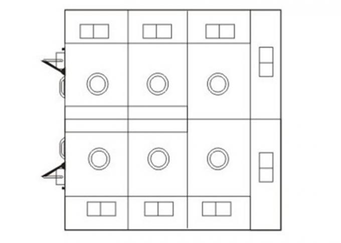 Stainless Steel Air Shower Passage / Tunnel With Microelectronics ...