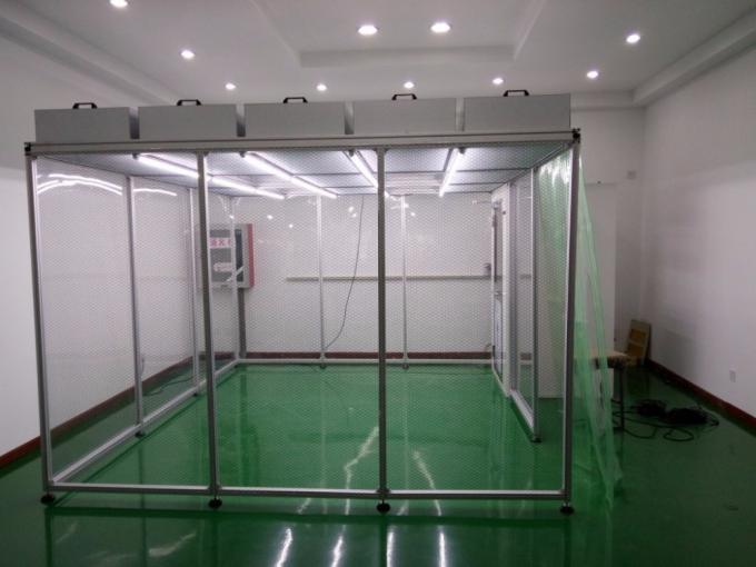 Cleanroom Air Shower Tunnel With HEPA Filter , Down Flow Containment Booth