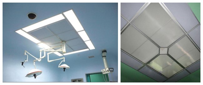 OT Hospital Operation Cleanroom Laminar Flow Ceiling With HEPA Filter