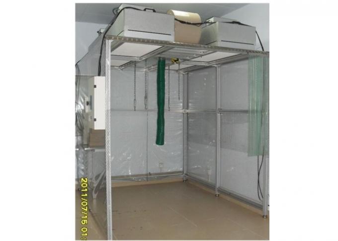 Portable Clean Booth Softwall Clean Room Aluminum Frame Low Noise