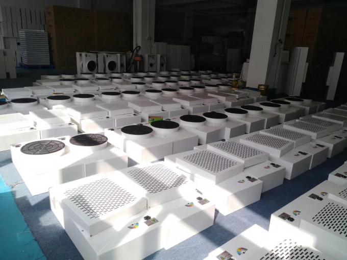 HEPA Ceiling Clean Room Fan Filter Units With Remote Control / Low ...