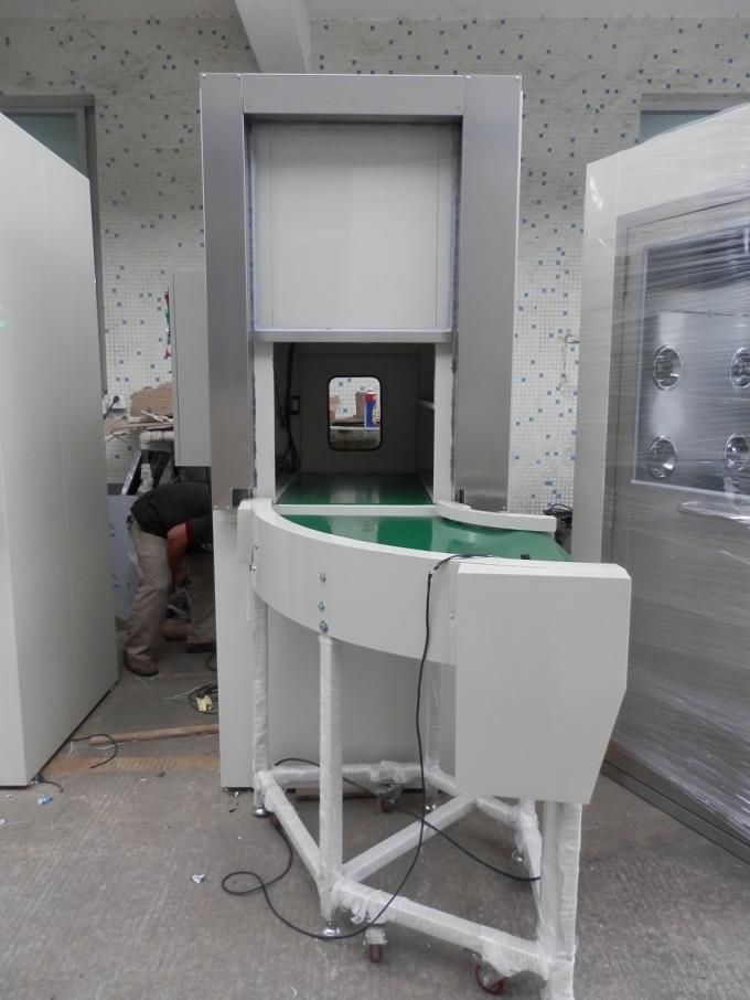 PLC Control System Clean Room Pass Thru Compact With Conveyor Line