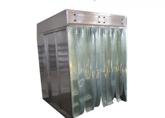 SS 304 Sheets Dispensing Booth With PVC Curtain Door HEPA Filter