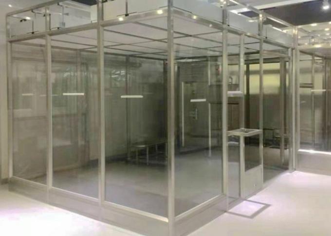 Stainless Steel Frame Plexiglass Wall Softwall Clean Room GMP Standard