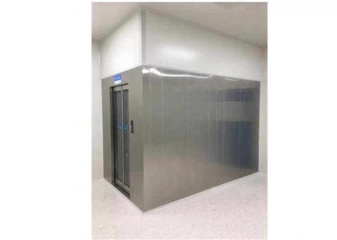 Cleanroom Stainless Steel Semi Glass Air Shower Tunnel Customized Size