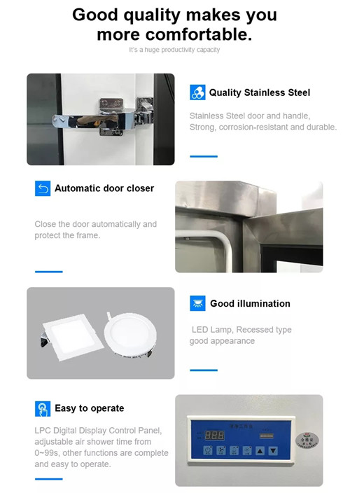 SUS304 Static Pass Through Box Transfer Window For Clean Room Custom ...