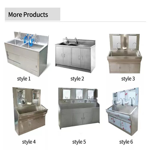 Stainless Steel Hospital Medical Wash Basin With Foot Operated Sensor
