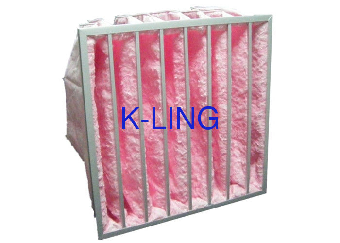 HVAC System Glass Fiber Multi - Pocket Air Filter F6 - F8 Efficiency ...