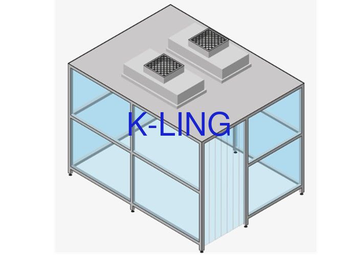 Laboratory Softwall Clean Room With HEPA Filters / Movable Clean Booth