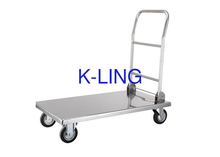 500kg Clean Room Equipment Foldable Hand Trolley SUS 304 Material Size ...