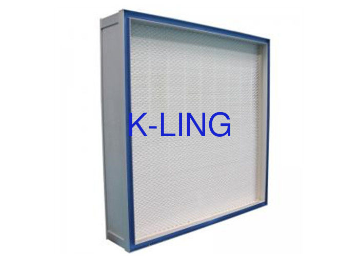 Medical GMP Gel Seal EN 1822 H13 / H14 HEPA Filter System For Clean Room