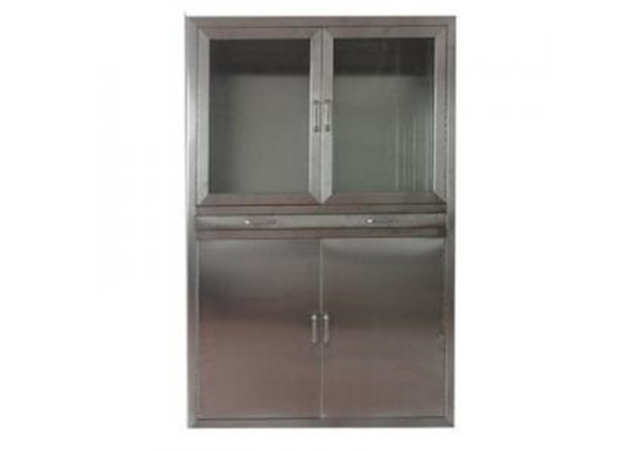 Full Welding Lab Cabinet Medical Level SUS201 Silver Or Custom Color