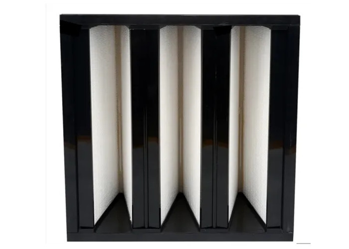 Sleant Polyurethane Adhesive V Cell Filter with High Dust Holding Capacity