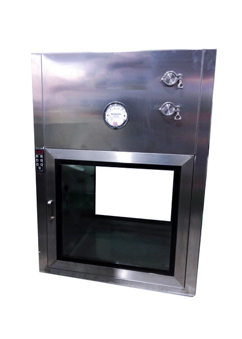 Hepa Filtration SUS304 Dynamic Pass Box With Differential Pressure Gauge