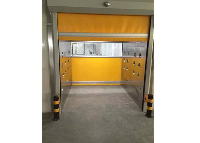 Scroll Shutter Doors Air Shower Tunnel With Stainless Steel Cabinet And ...